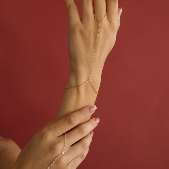Gold Hand Chains - NAiiA